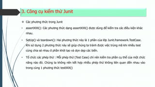 Kiểm Thử Junit | PPTX