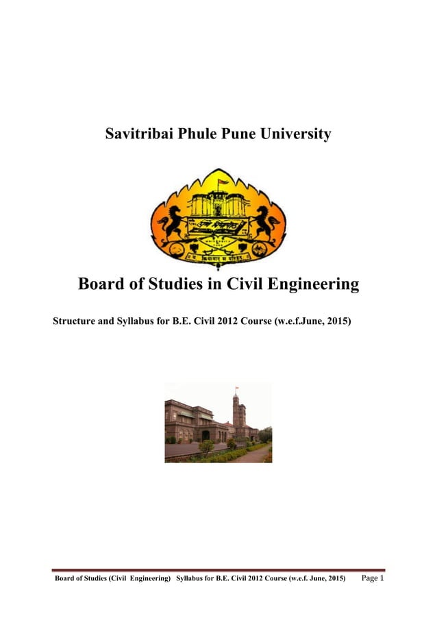 BE Civil Engineering SPPU Syllabus be-civil-engineering-sppu-syllabus
