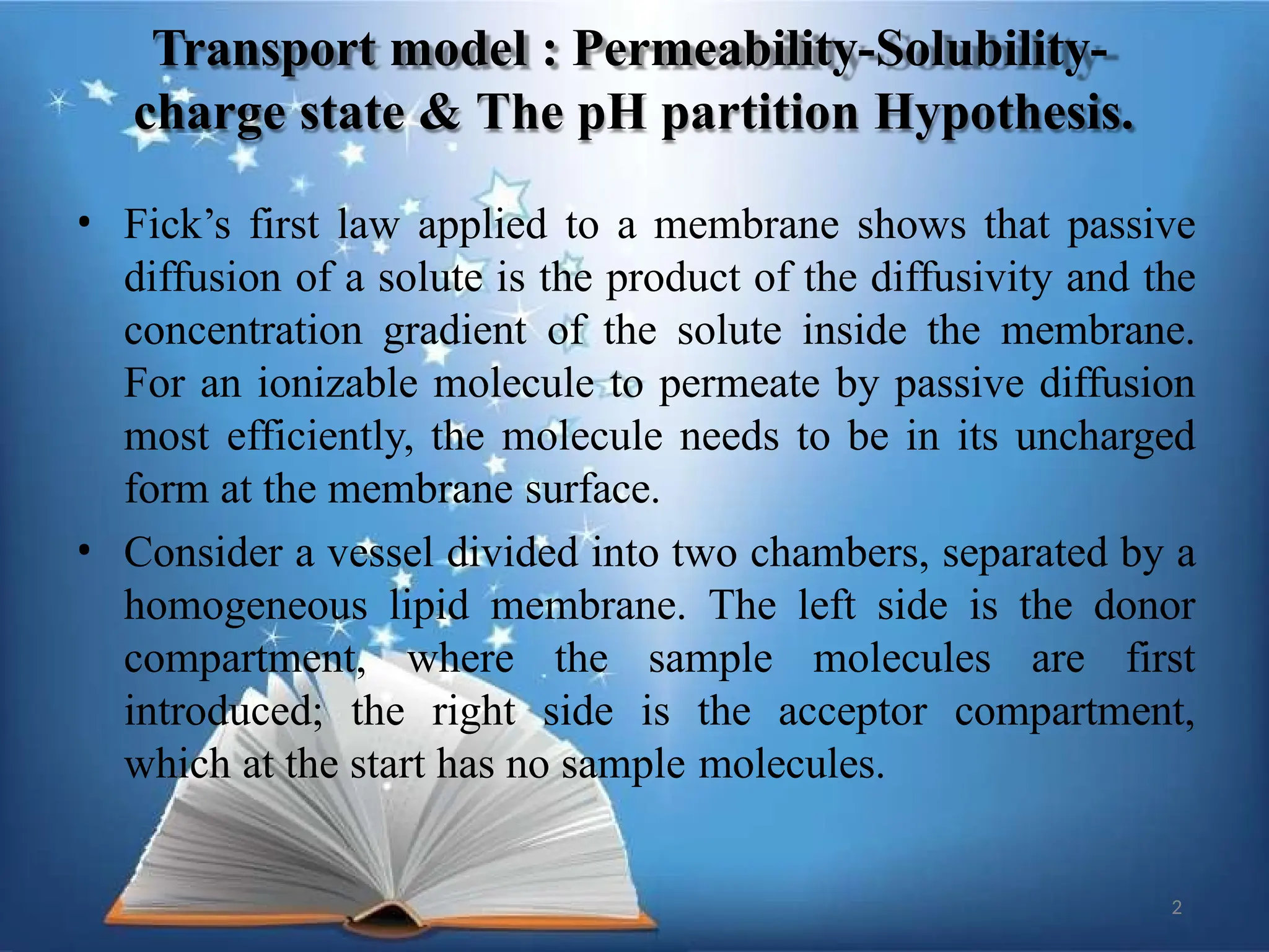 Transport model- Permeability solubility | PPTX