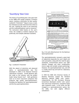 The Color and Turbidity of Beer | PDF