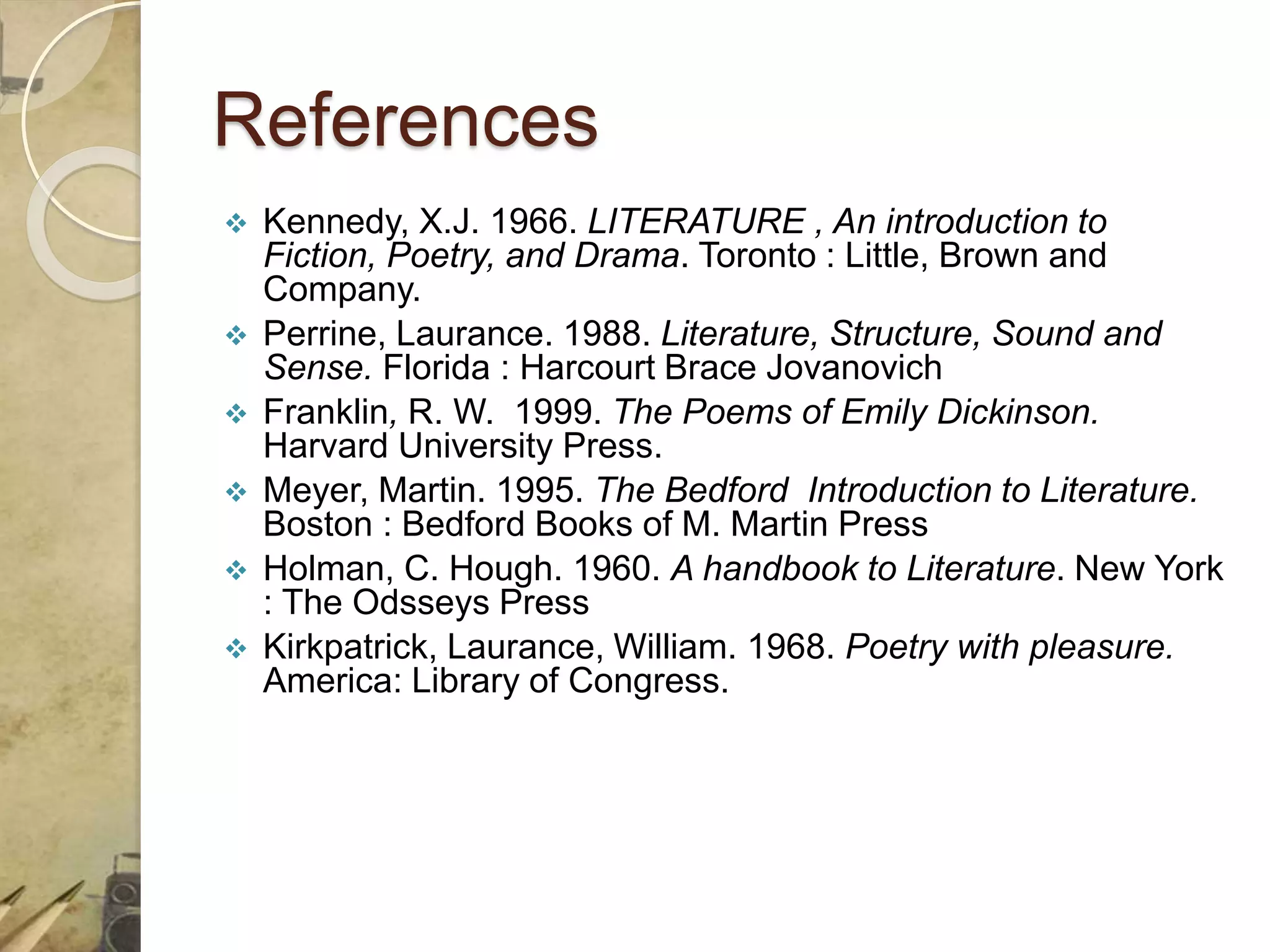 Figurative language analysis on Emily Dickinson's My Life Had Stood - a ...