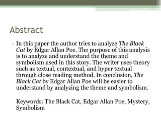 THE BLACK CAT PPT | PPTX