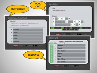 Interactive Lecture Using Articulate Presenter, Engage & Quizmaker | PDF