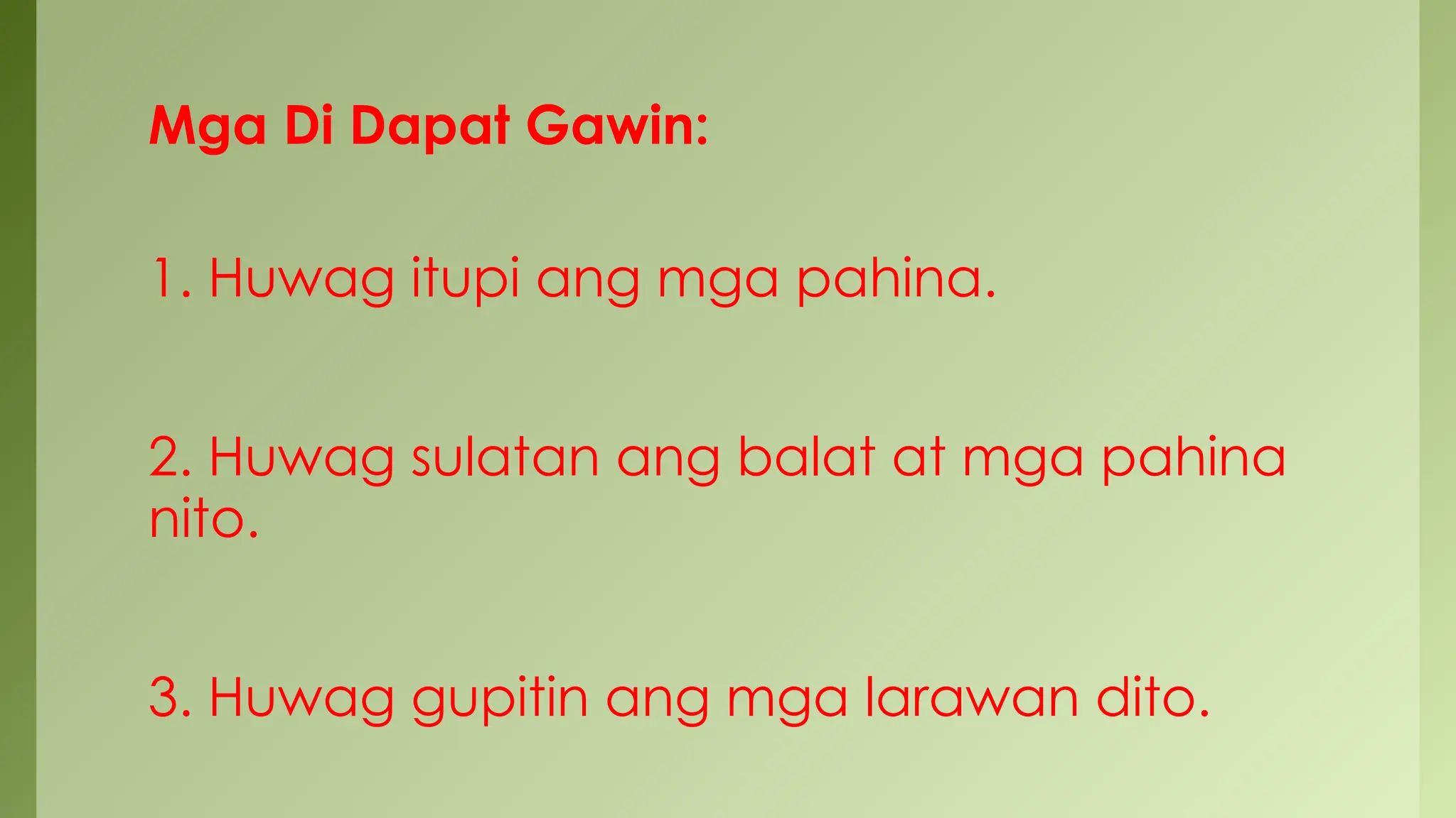 I-love-my-Book-Dos-and-Donts Taking care of books | PPTX