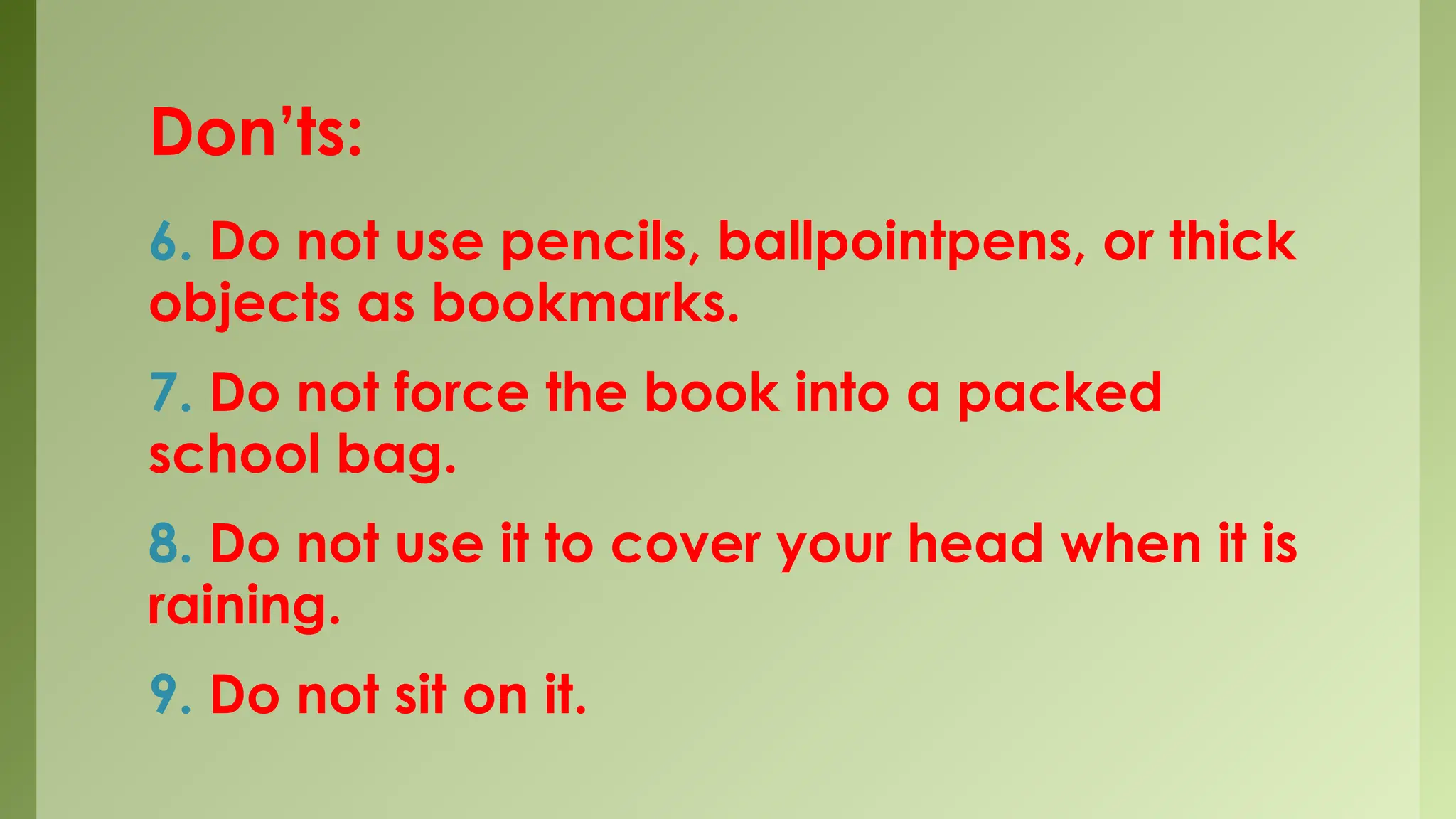 I-love-my-Book-Dos-and-Donts Taking care of books | PPTX