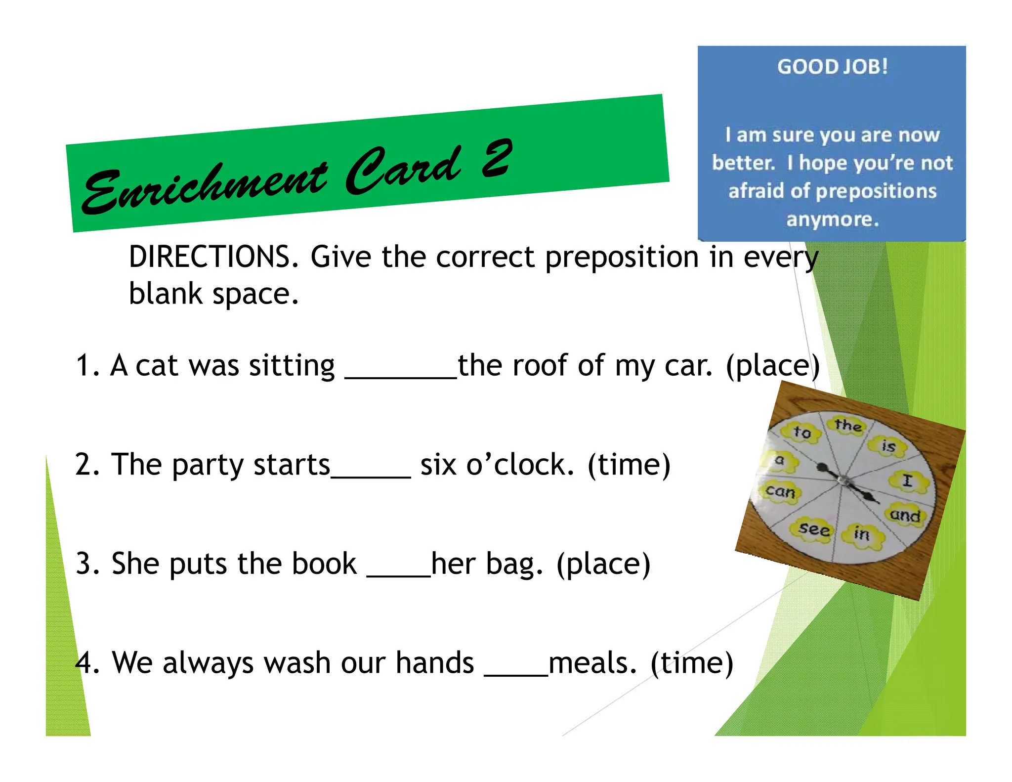 Preposition Basics A prepositions. I love preposit | PDF