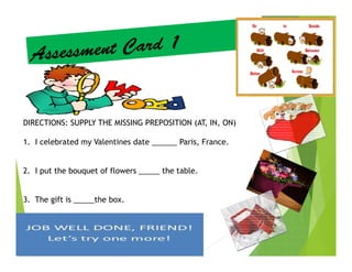 Preposition Basics A prepositions. I love preposit | PDF