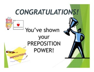 Preposition Basics A prepositions. I love preposit | PDF
