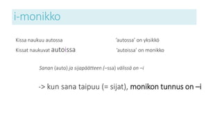 i-monikko suomen kielessä | PDF