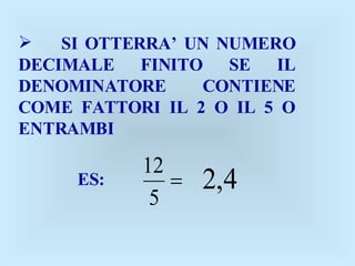 I Numeri Razionali Assoluti E I Numeri Periodici | PPT