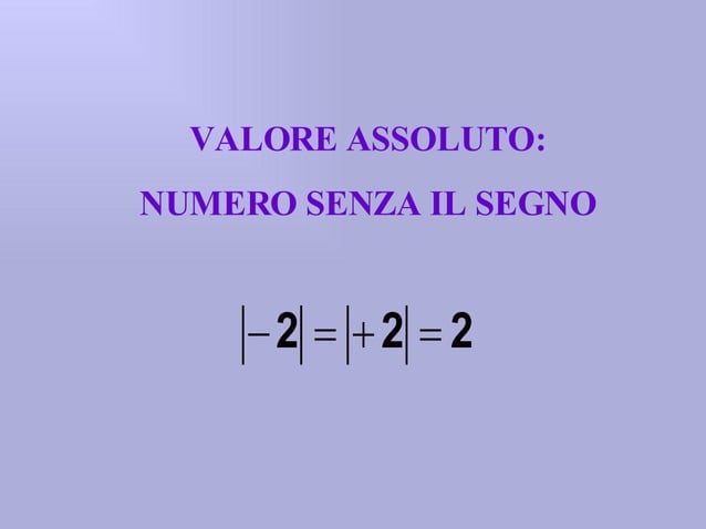 I Numeri Relativi | PPT | Science