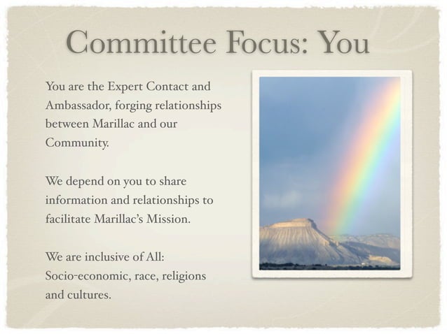 Inclusiveness & Outreach Committee | PPT