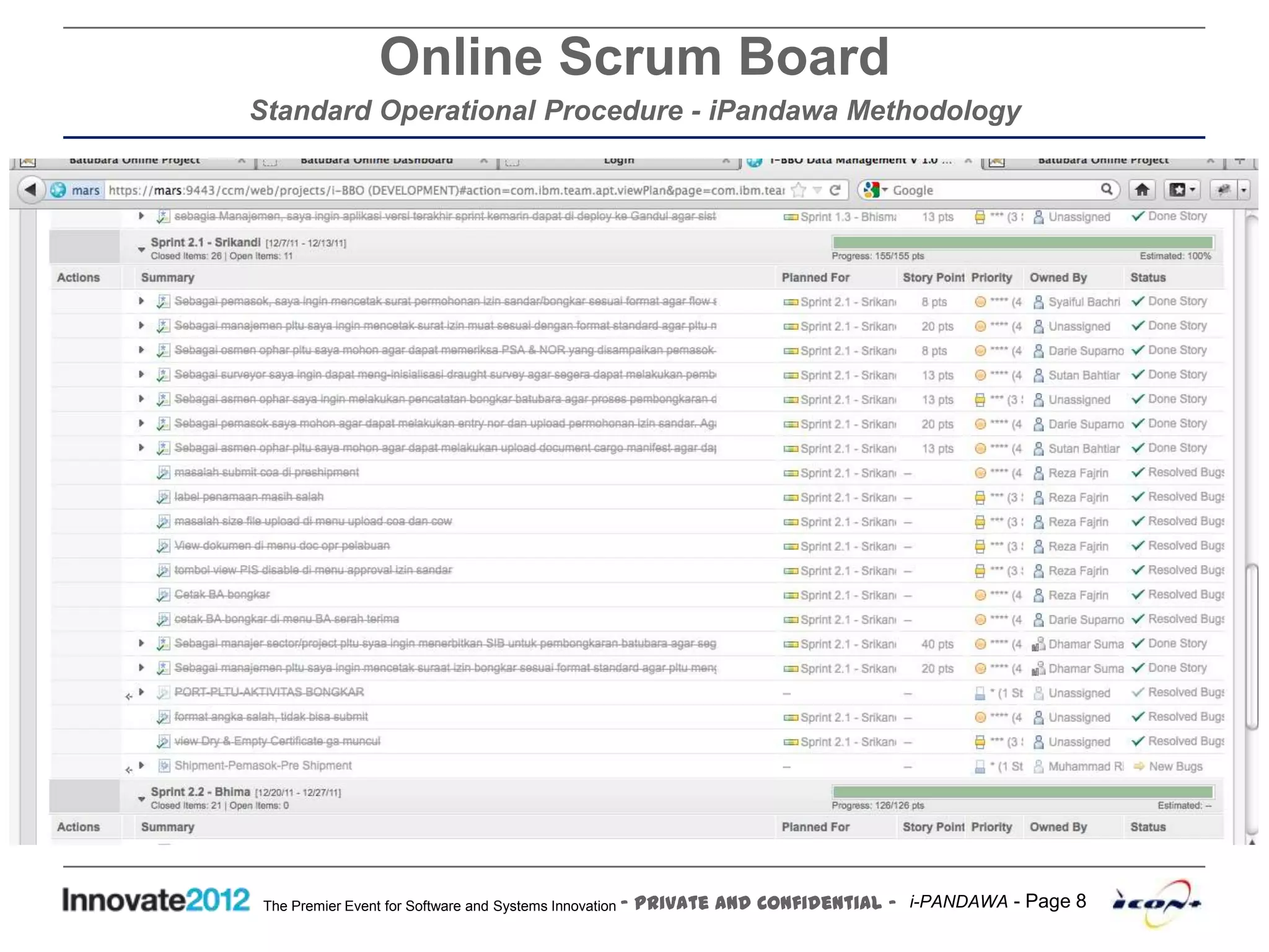i-PANDAWA - SCRUM AGILE - Technology Deep Dive and Standard Operational ...