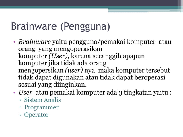 I pengenalan dasar komputer | PPTX