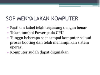 I pengenalan dasar komputer | PPTX