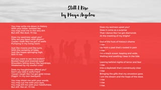 Women Empowerment Reflected in Maya Angelou's Still I Rise | PPT