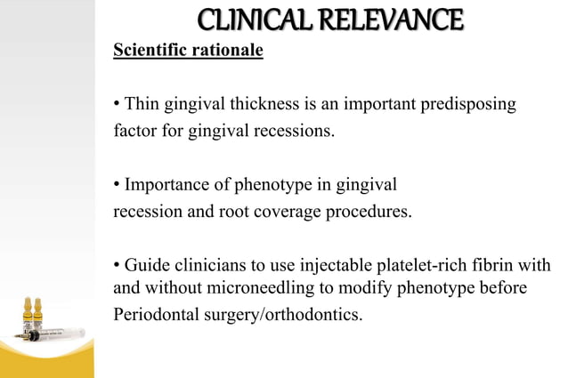 i-prf &MN in gingival augmentation in thin phenotype | PPTX