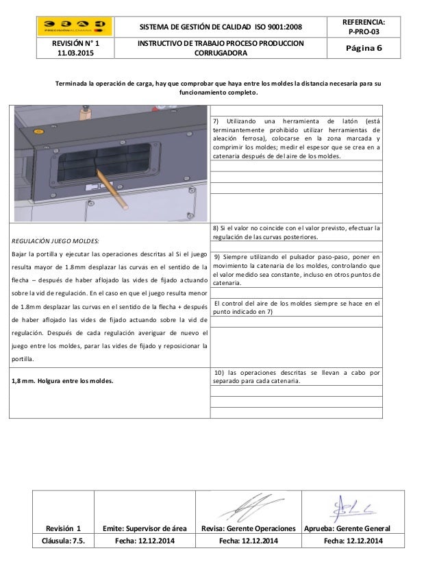 Instrucciones De Trabajo