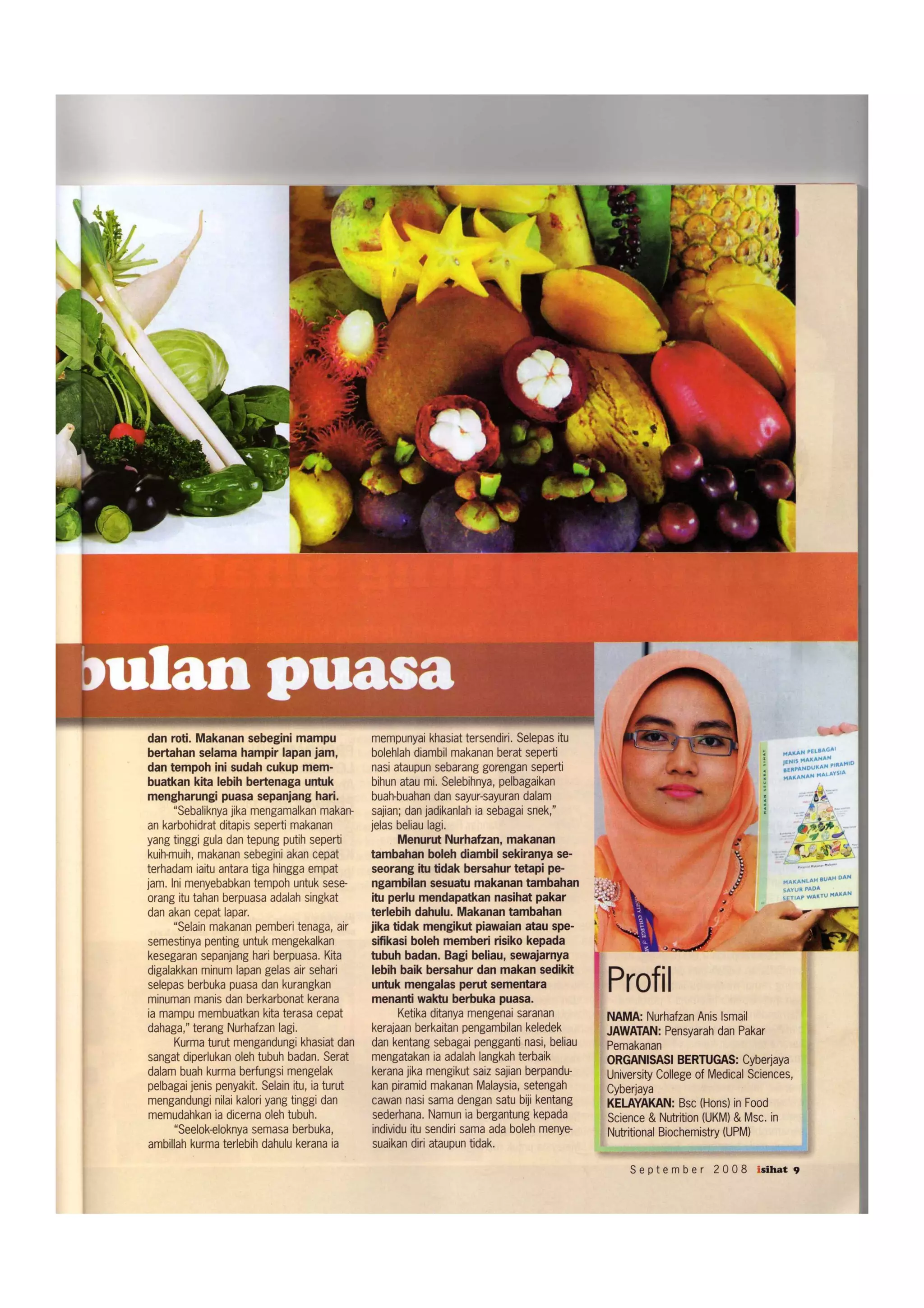 I-Sihat Magazine 2008 (NURHAFZAN ANIS ISMAIL) | PDF