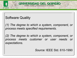 I software quality | PDF | Computer Software and Applications | Computing