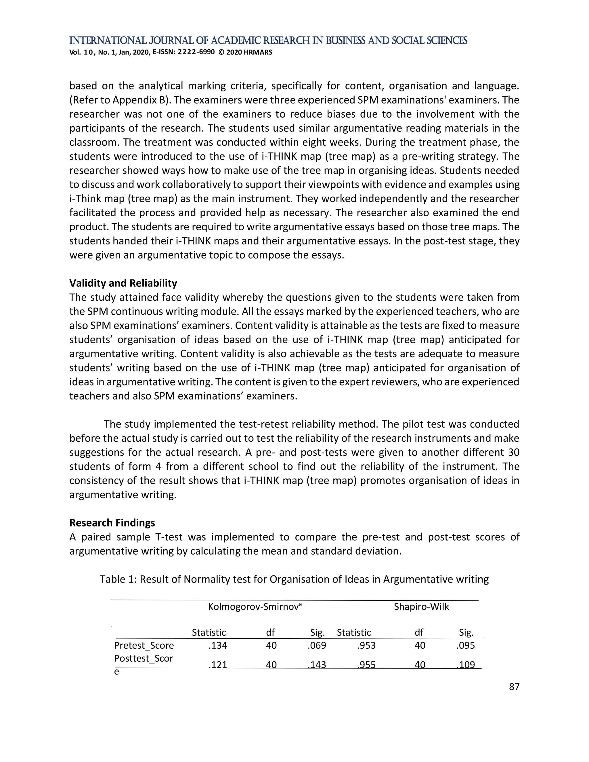 I-Think Map In Organization Of Ideas In Argumentative Writing | PDF ...