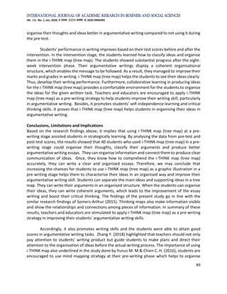 I-Think Map In Organization Of Ideas In Argumentative Writing | PDF ...