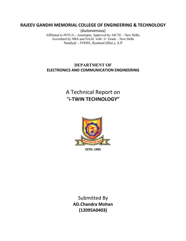 I twin technology | PDF