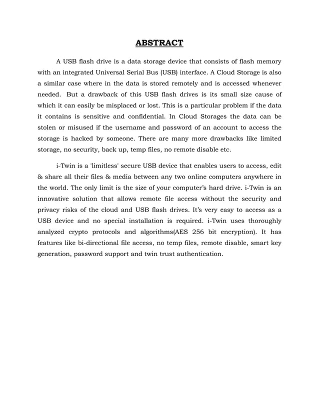 I twin technology | PDF