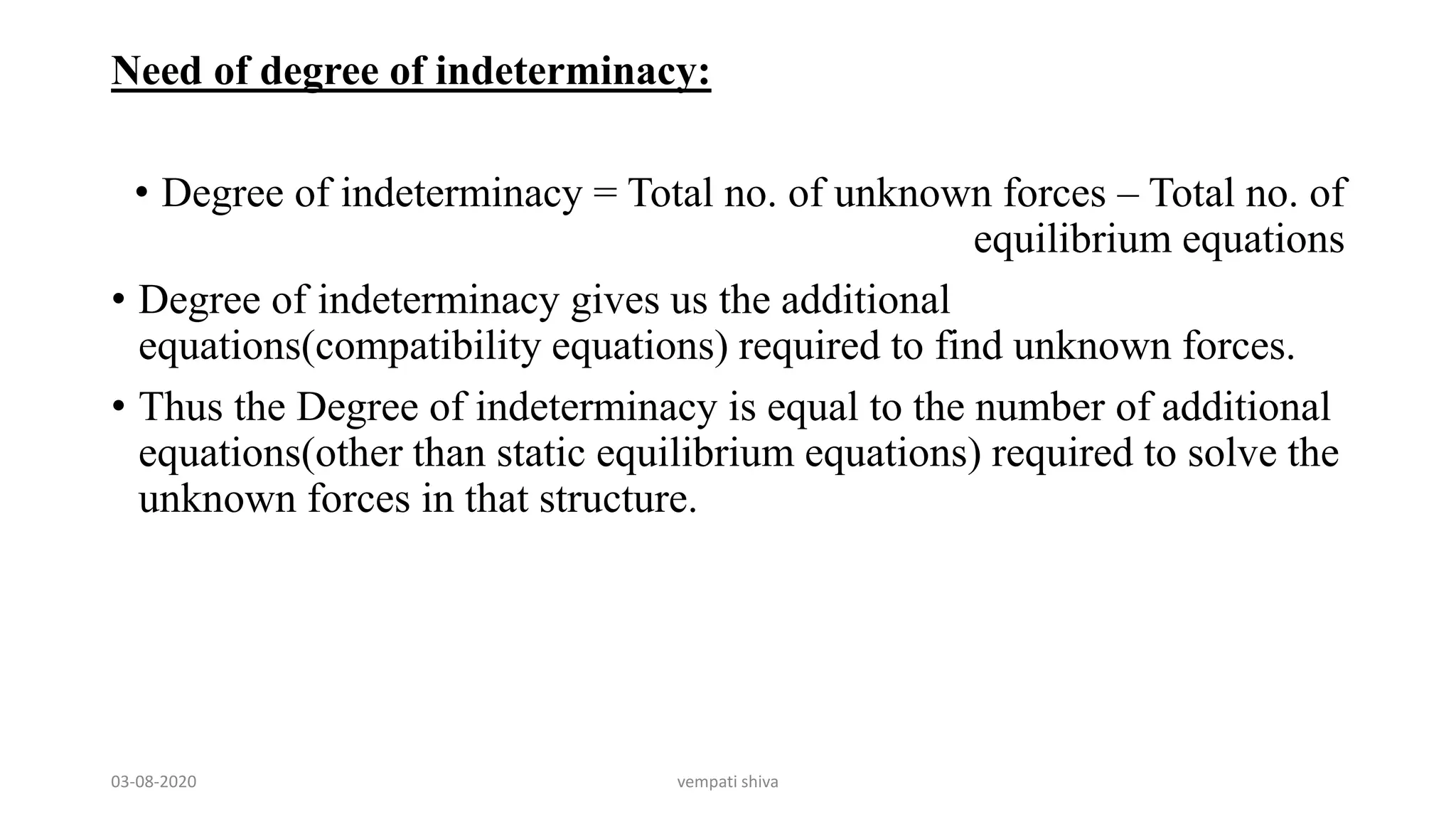 determinate and indeterminate structures | PPTX