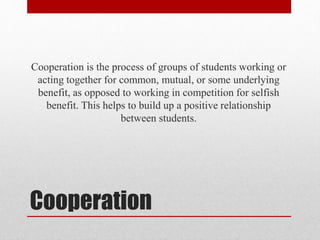 Values to be followed in school | PPT