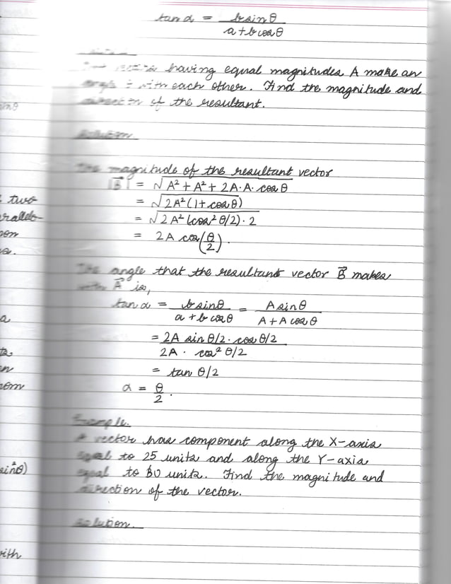 Vector Addition | PDF