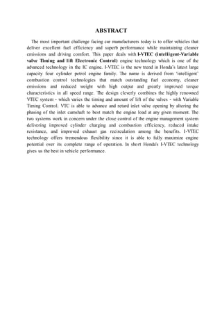 I vtec report | DOCX