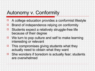 I Want My Education My Way: Student Consumerism and the Impact on ...