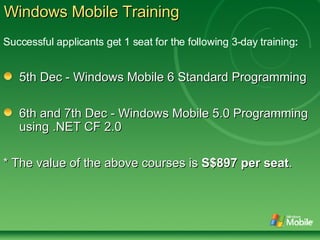 I Want Windows Mobile For Fsi | PPT