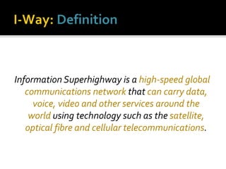 I way - Network Infrastructure for e-Commerce | PPSX