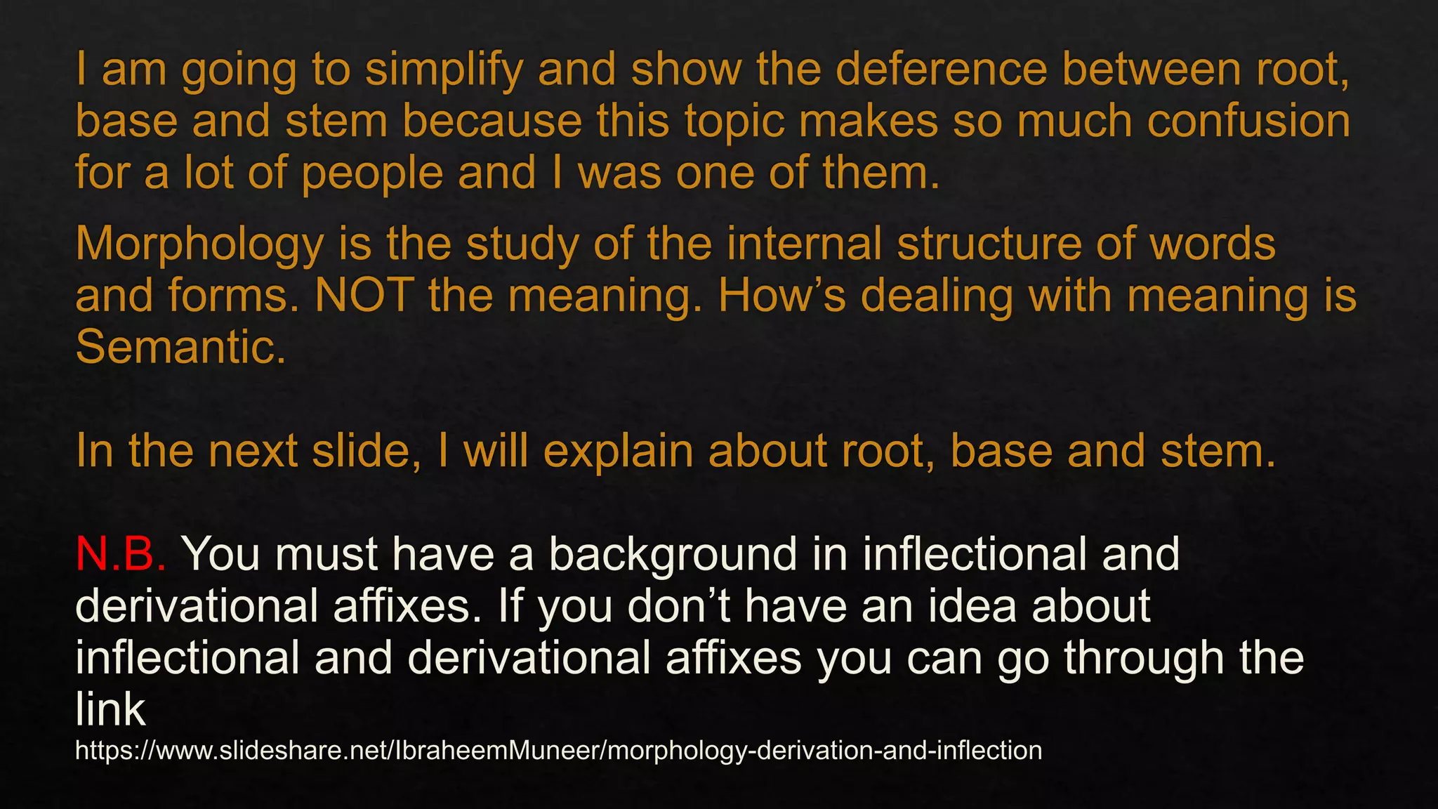 Root, Base and Stem | PPSX