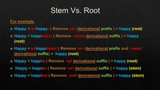 Root, Base and Stem | PPSX