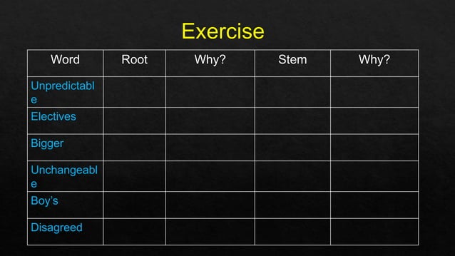 Root, Base and Stem | PPSX | Geology | Science