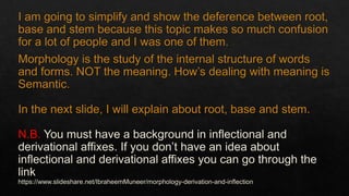 Root, Base and Stem | PPSX