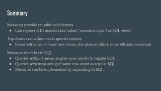 Measures in SQL (SIGMOD 2024, Santiago, Chile) | PPTX