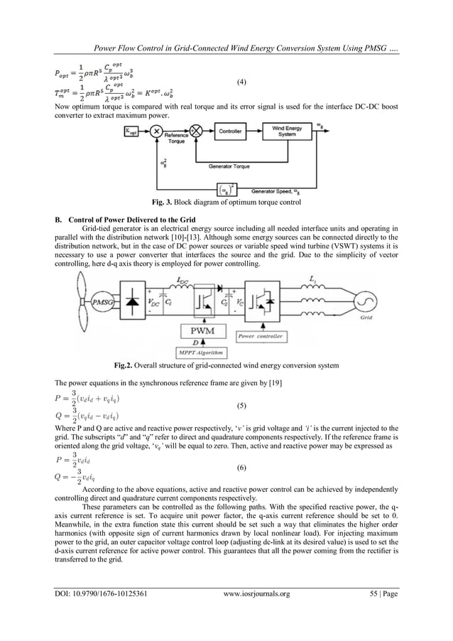 Power Flow Control in Grid-Connected Wind Energy Conversion System Using PMSG with Harmonic ...