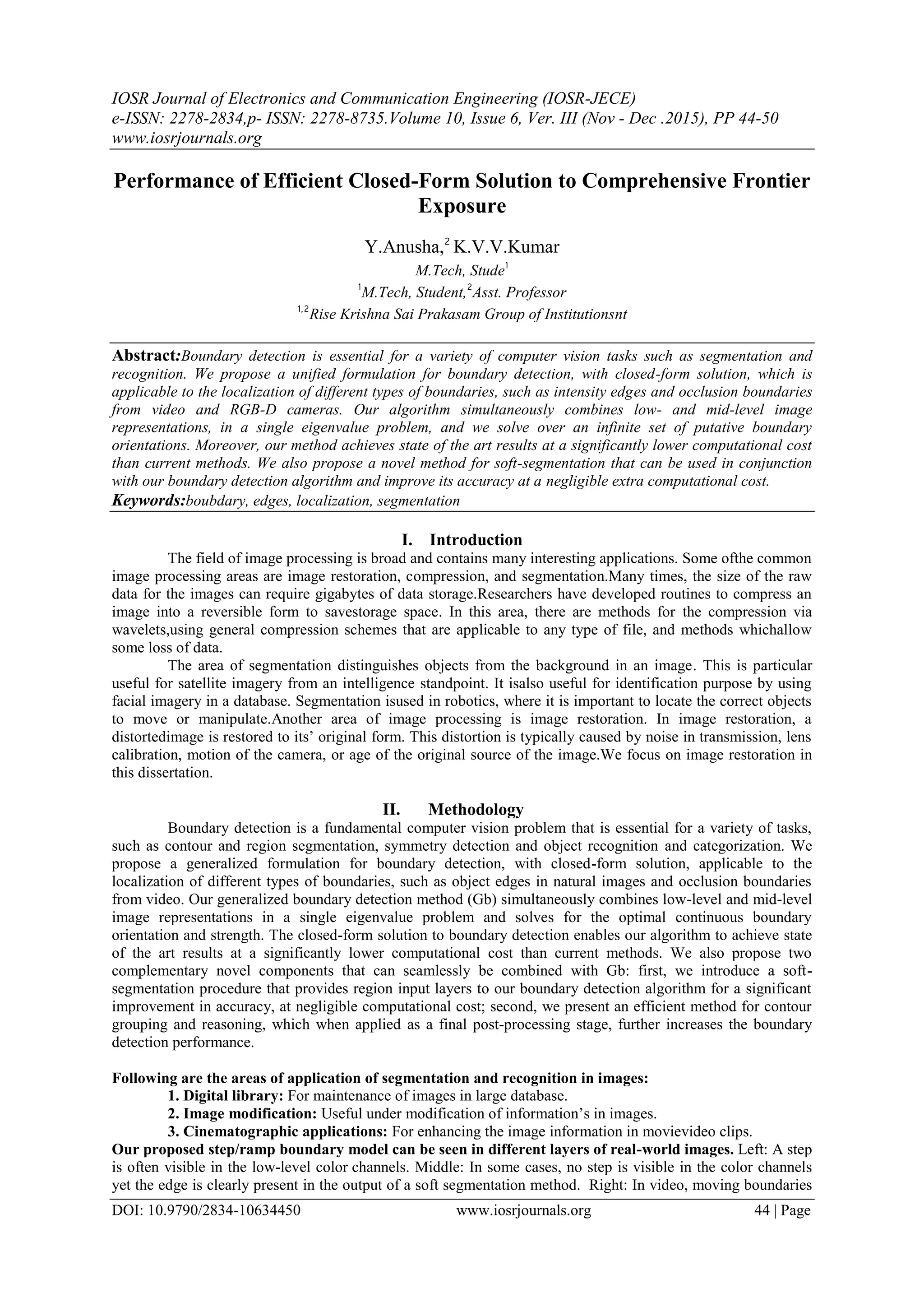 Performance Of Efficient Closed Form Solution To Comprehensive Frontier