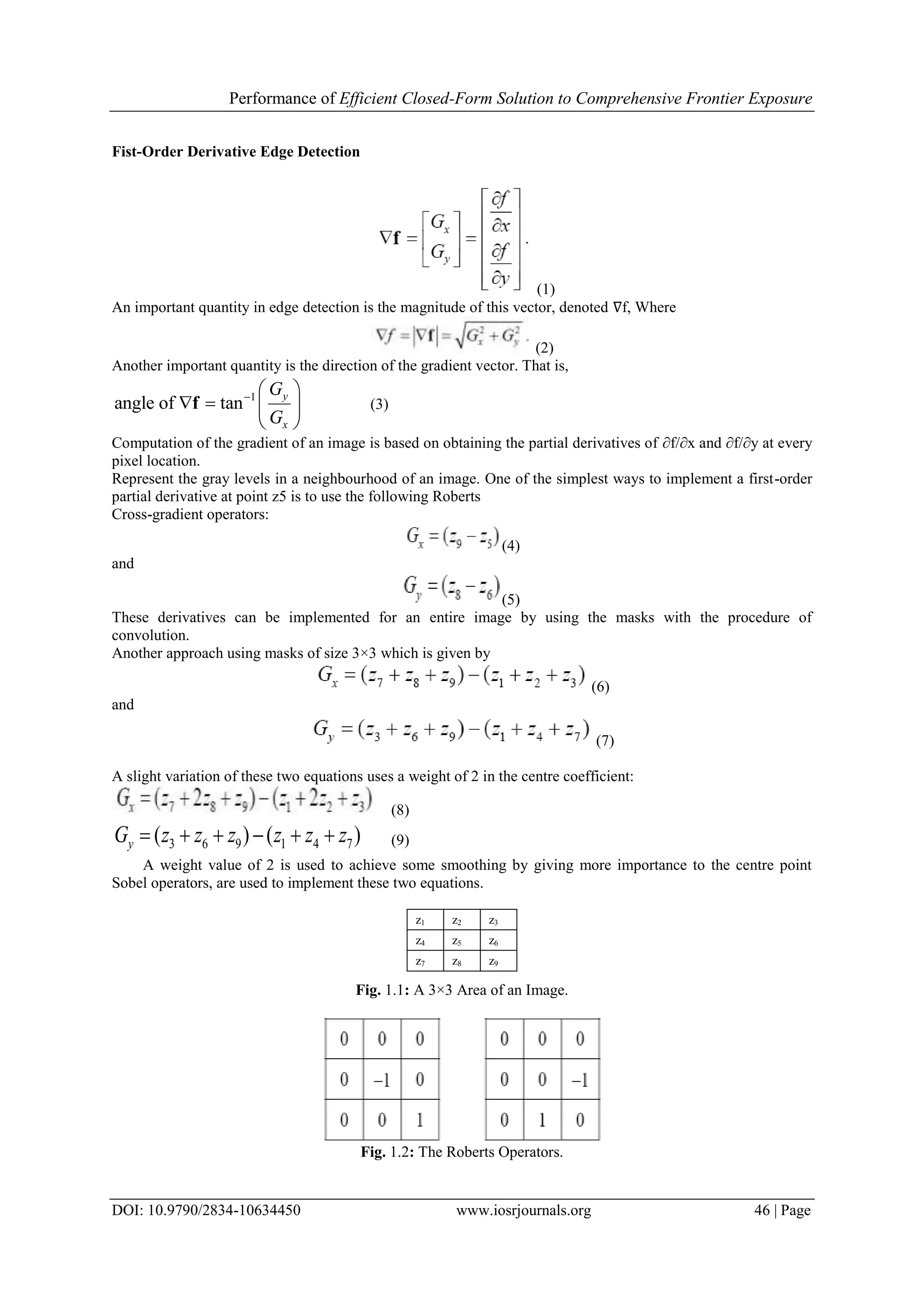 Performance Of Efficient Closed Form Solution To Comprehensive Frontier