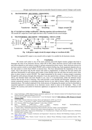 Design Exploration of a Microcontroller Based RF Remote Control 13amps Wall Socket | PDF