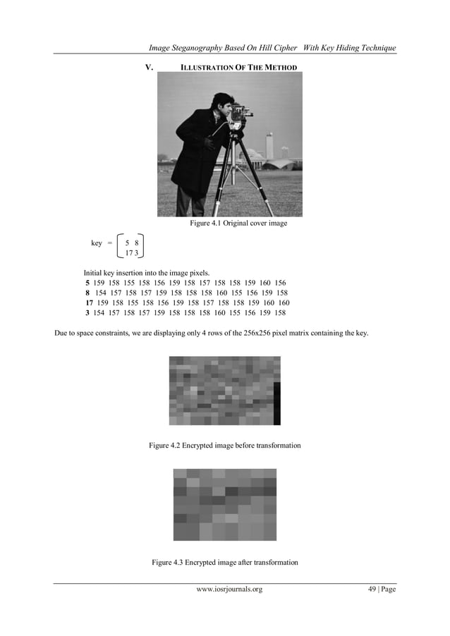 Image Steganography Based On Hill Cipher with Key Hiding Technique | PDF