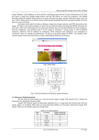 Improving Web Image Search Re-ranking | PDF