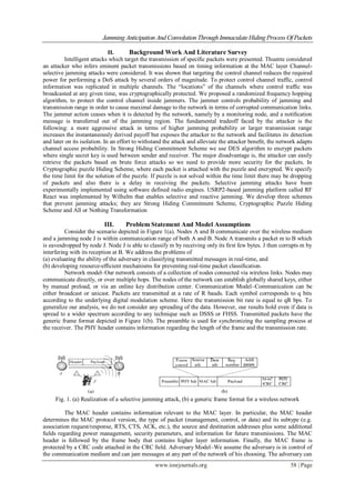 Jamming Anticipation and Convolution through Immaculate Hiding Process of Packets | PDF