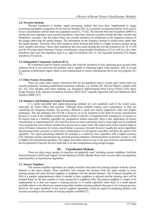 A Review of Recent Texture Classification: Methods | PDF