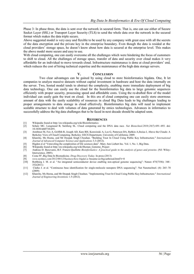 Big Data in Bioinformatics & the Era of Cloud Computing | PDF