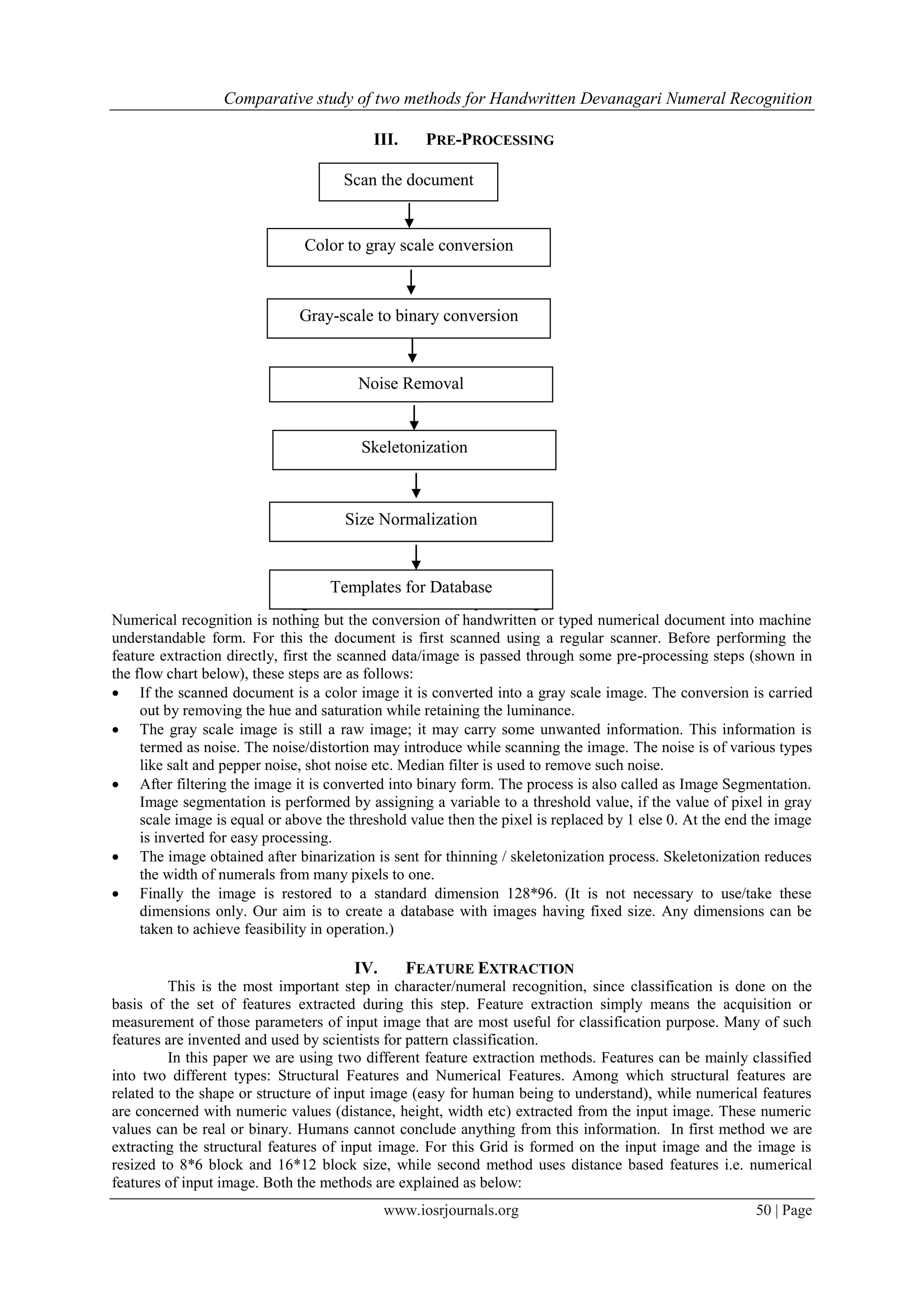 Comparative study of two methods for Handwritten Devanagari Numeral Recognition | PDF